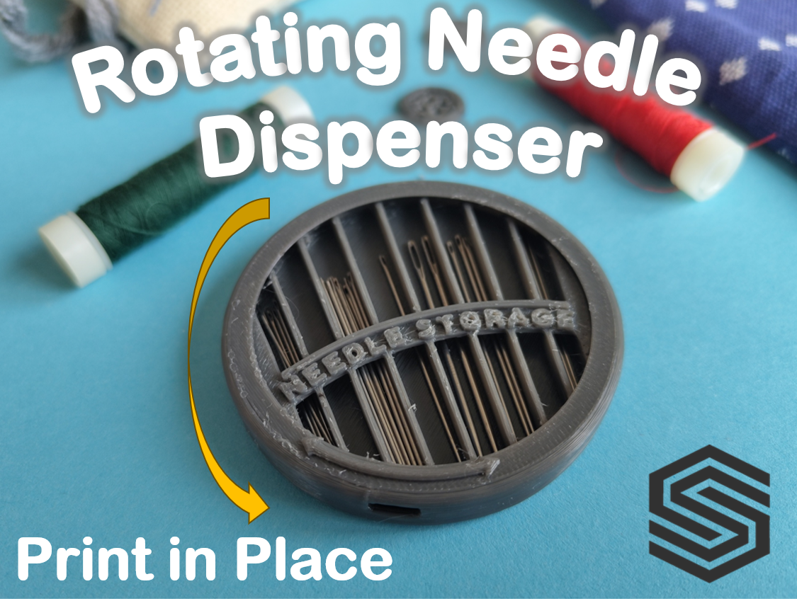 Rotating Needle Dispenser | Print-in-Place by UniversalMaker | Download ...
