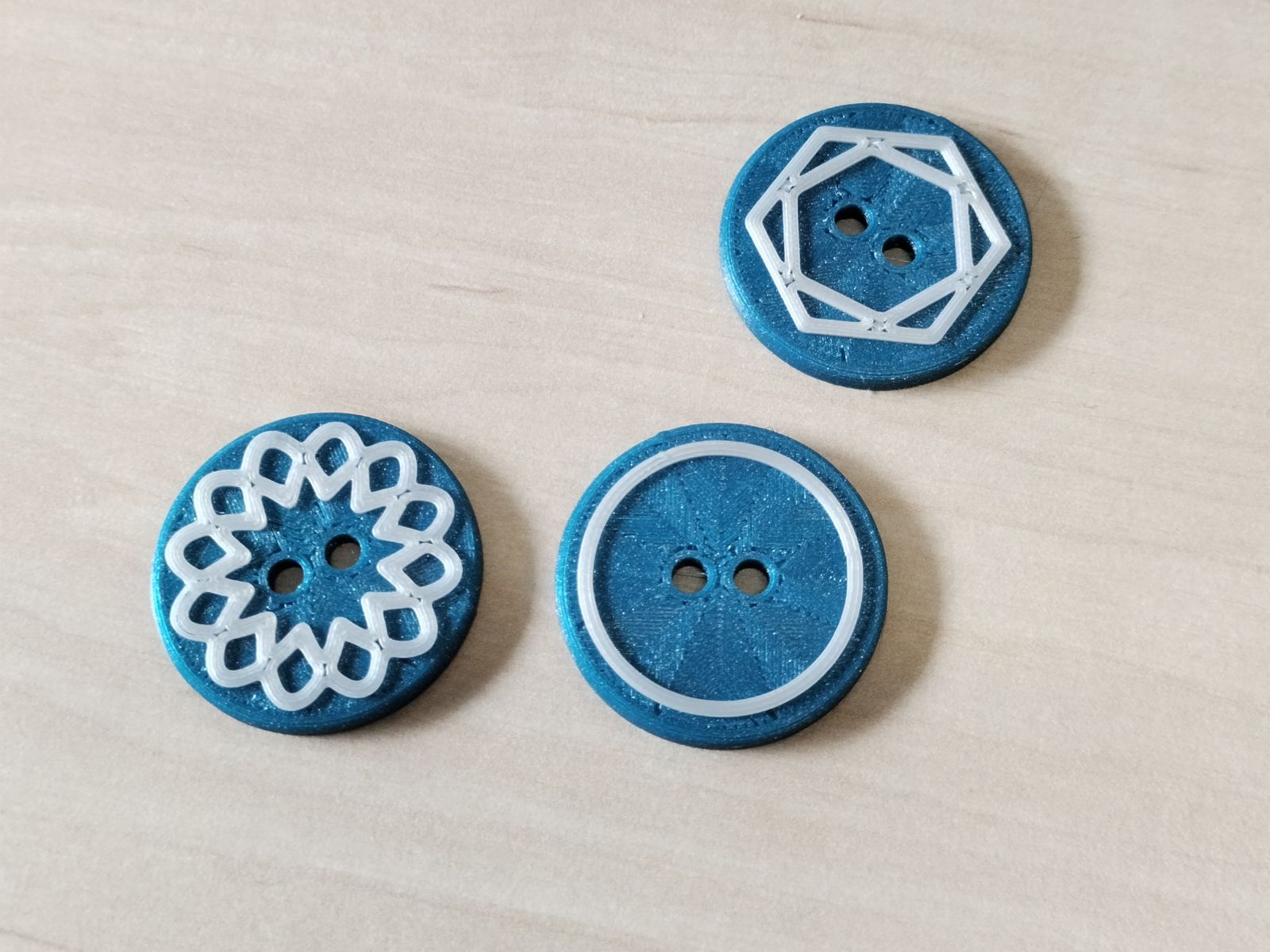 Decorative Buttons (9 variants) by E3De | Download free STL model ...