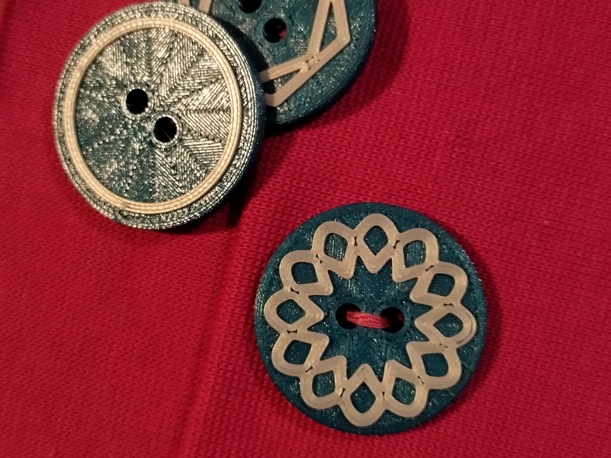 Decorative Buttons (9 variants) by E3De | Download free STL model ...