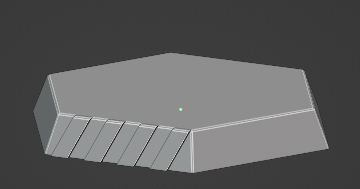 Hex Base with hazard stripes for Battletech etc. von MiKeLab ...