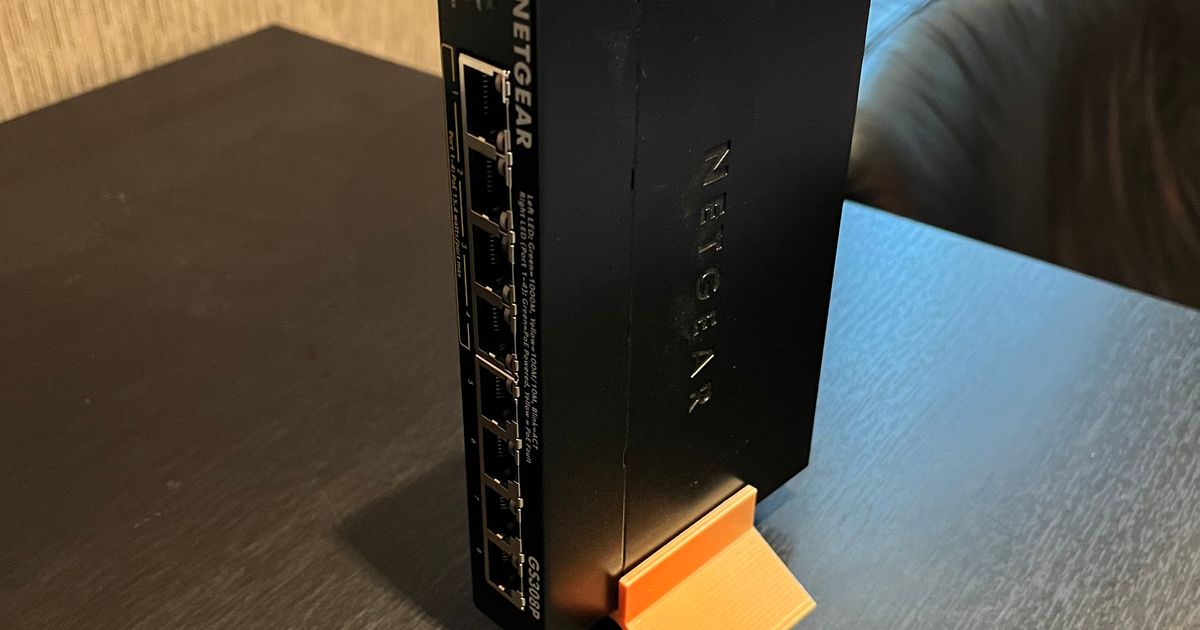 Netgear Network Switch Vertical Stand by mukul | Download free STL ...