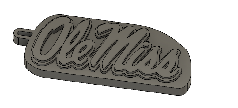 Ole Miss Keychain by CodsterTheGamer | Download free STL model ...