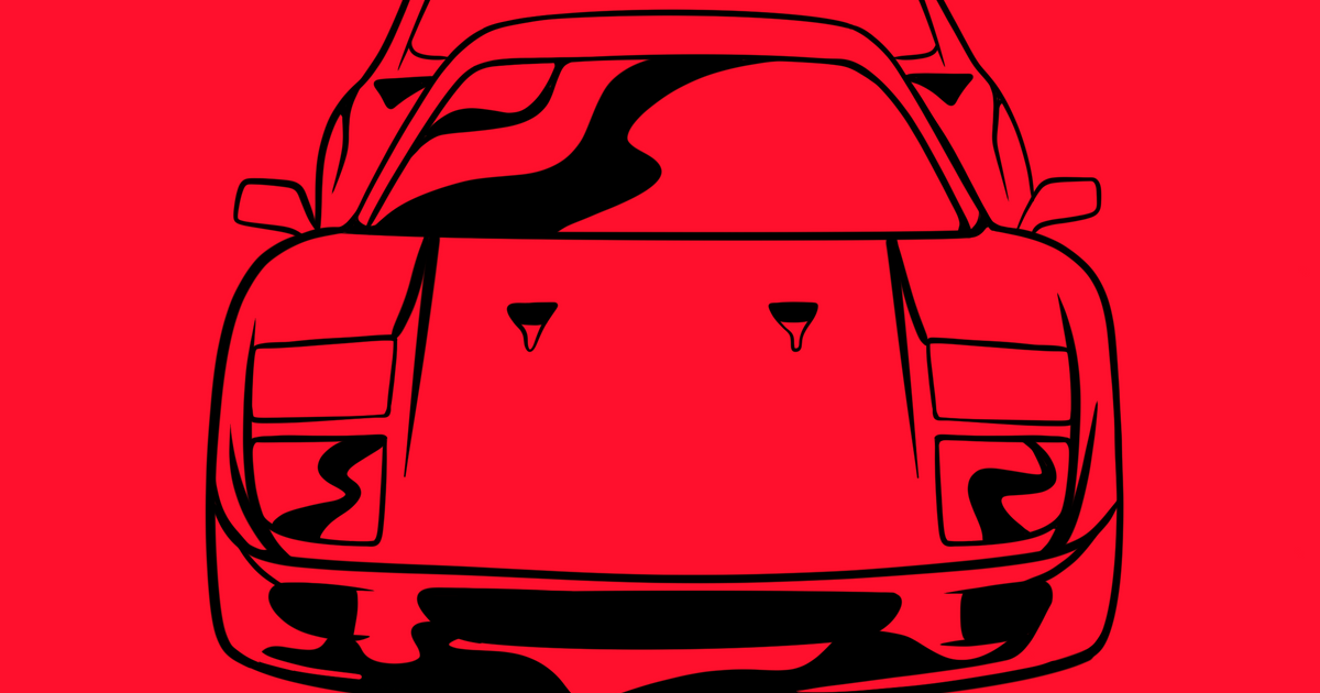 Ferrari F40 Wall Art by Henrior | Download free STL model | Printables.com