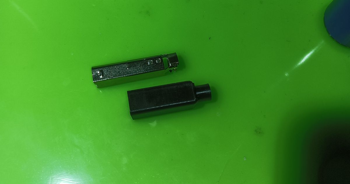 USB Type B holder (frame, housing, case) male by winqooq | Download free STL model | Printables.com