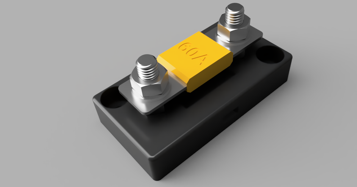 Midi Fuse Holder With Cover by Steven Wright | Download free STL model ...