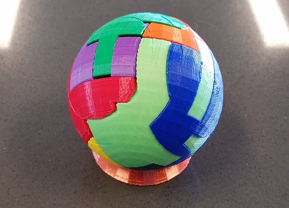 Sphere Puzzle w/Stand by Davis_County_Library | Download free STL model ...