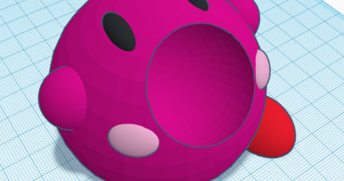 Kirby Decoration, Scrappings Holder by MeNameJake | Download free STL ...