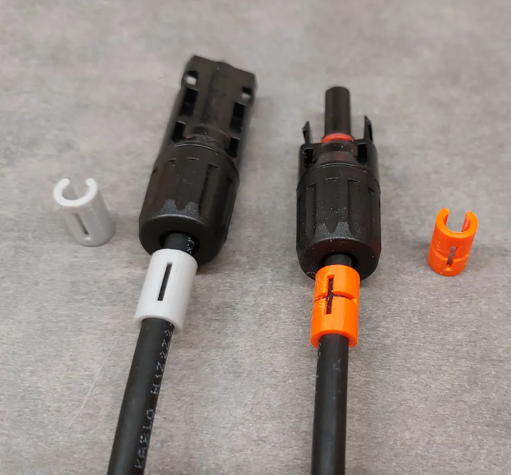 MC4 Solar Cable Label / Clip by Michel | Download free STL model ...