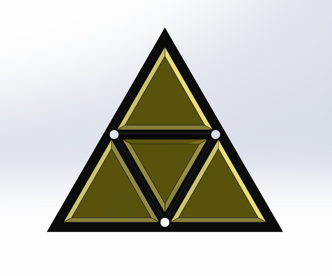 TRIFORCE - button by léopold GUEVART | Download free STL model ...