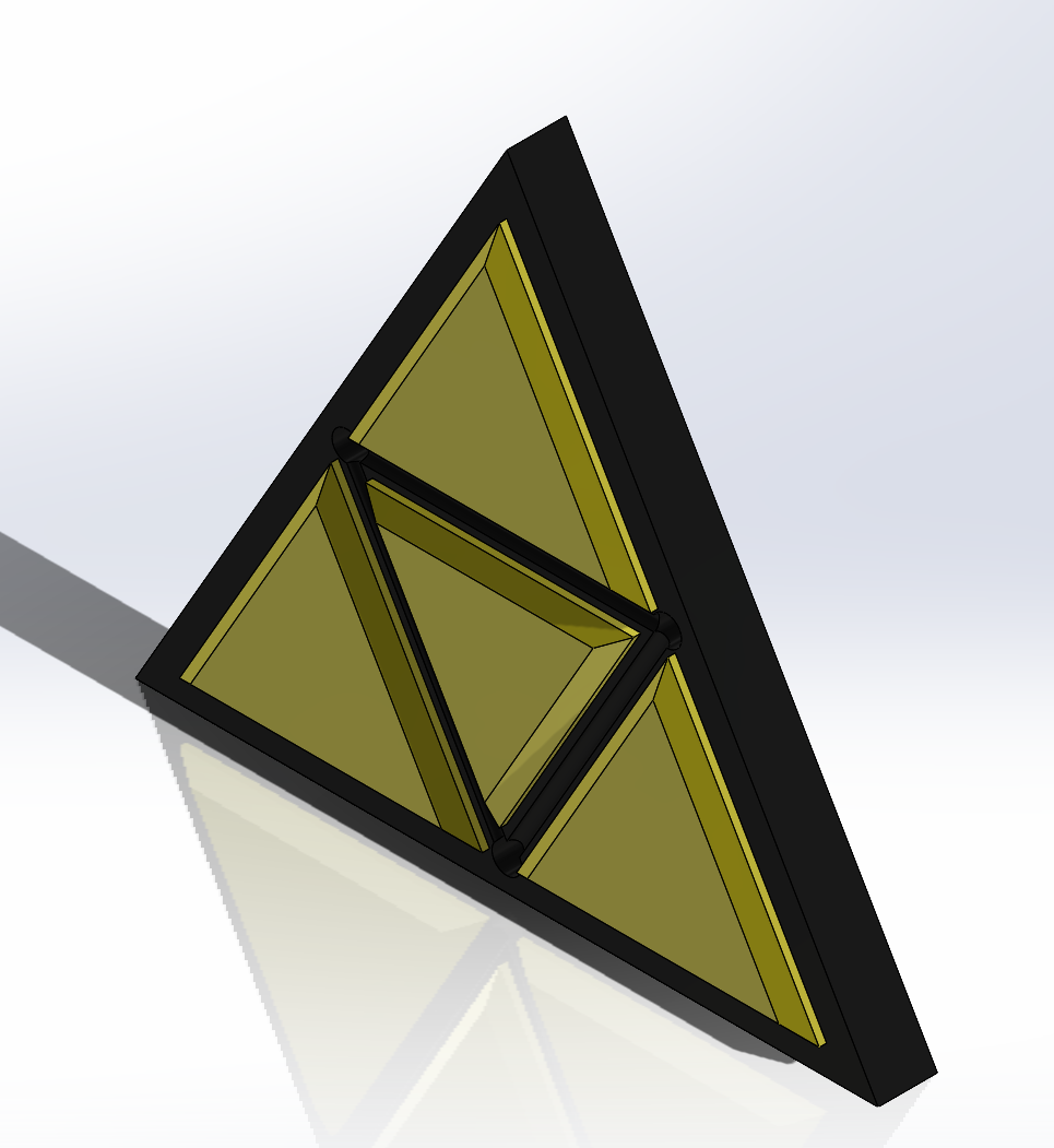 TRIFORCE - button by léopold GUEVART | Download free STL model ...