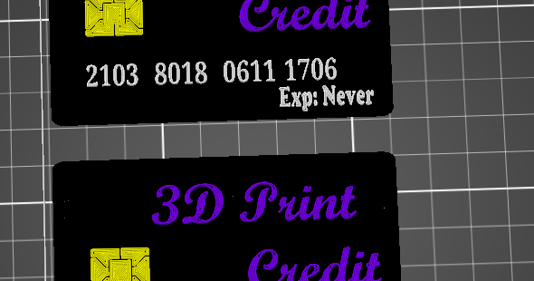 3D PRINT CREDIT by Seahanna | Download free STL model | Printables.com