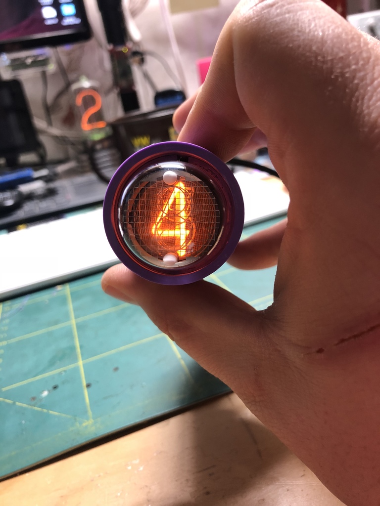 Kosbo IN4 Single-digit nixie clock case by bomtarnes | Download free ...