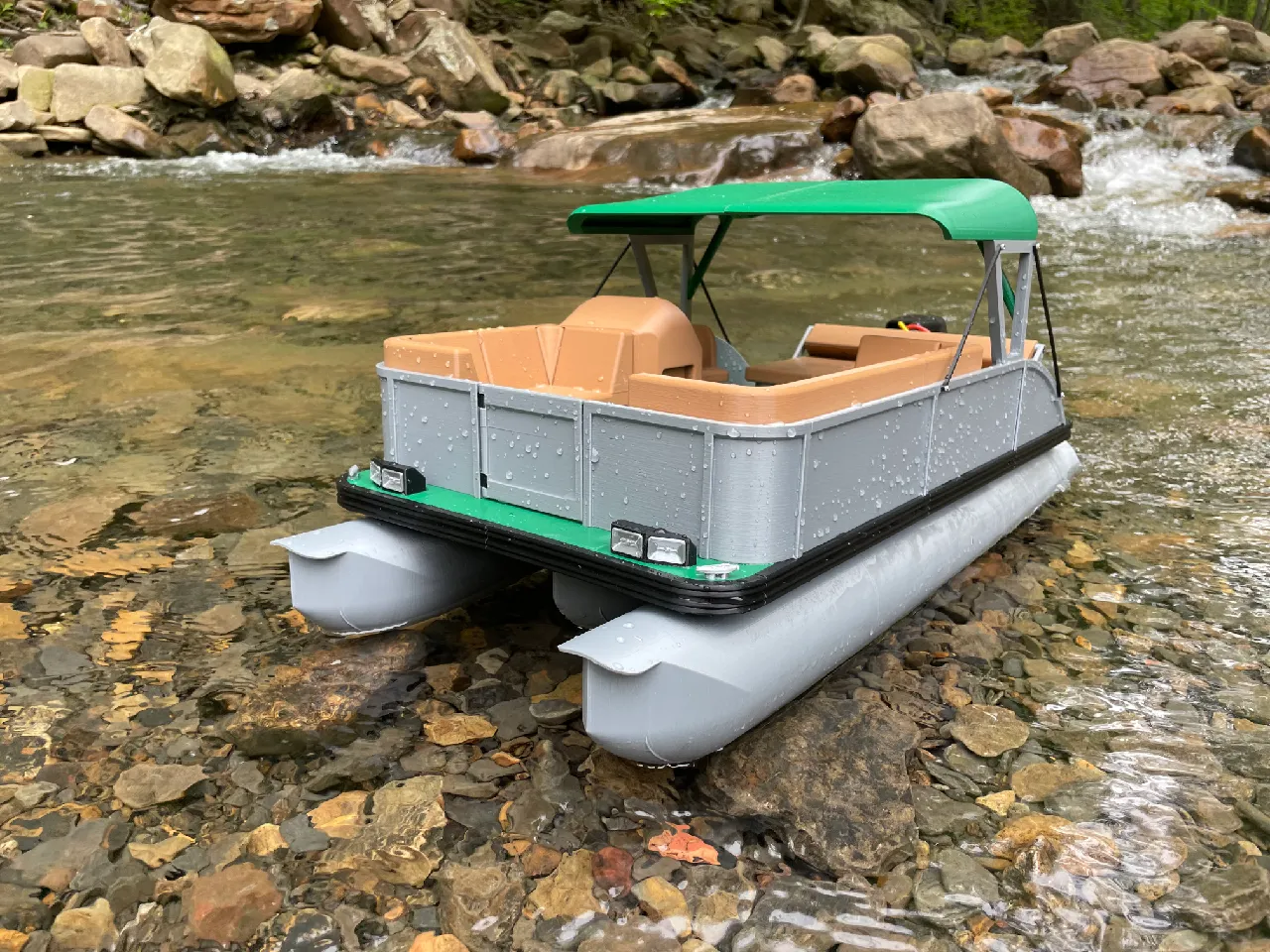 Big Chill RC Pontoon boat 1:8 scale by Black Crow by BlackCrow ...