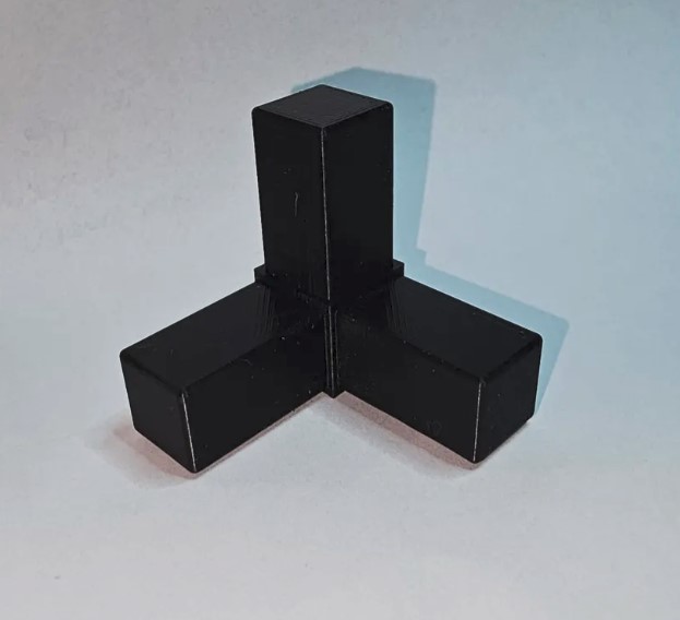 3 Clamp Square Pipe Connector 12mm by hannes | Download free STL model ...