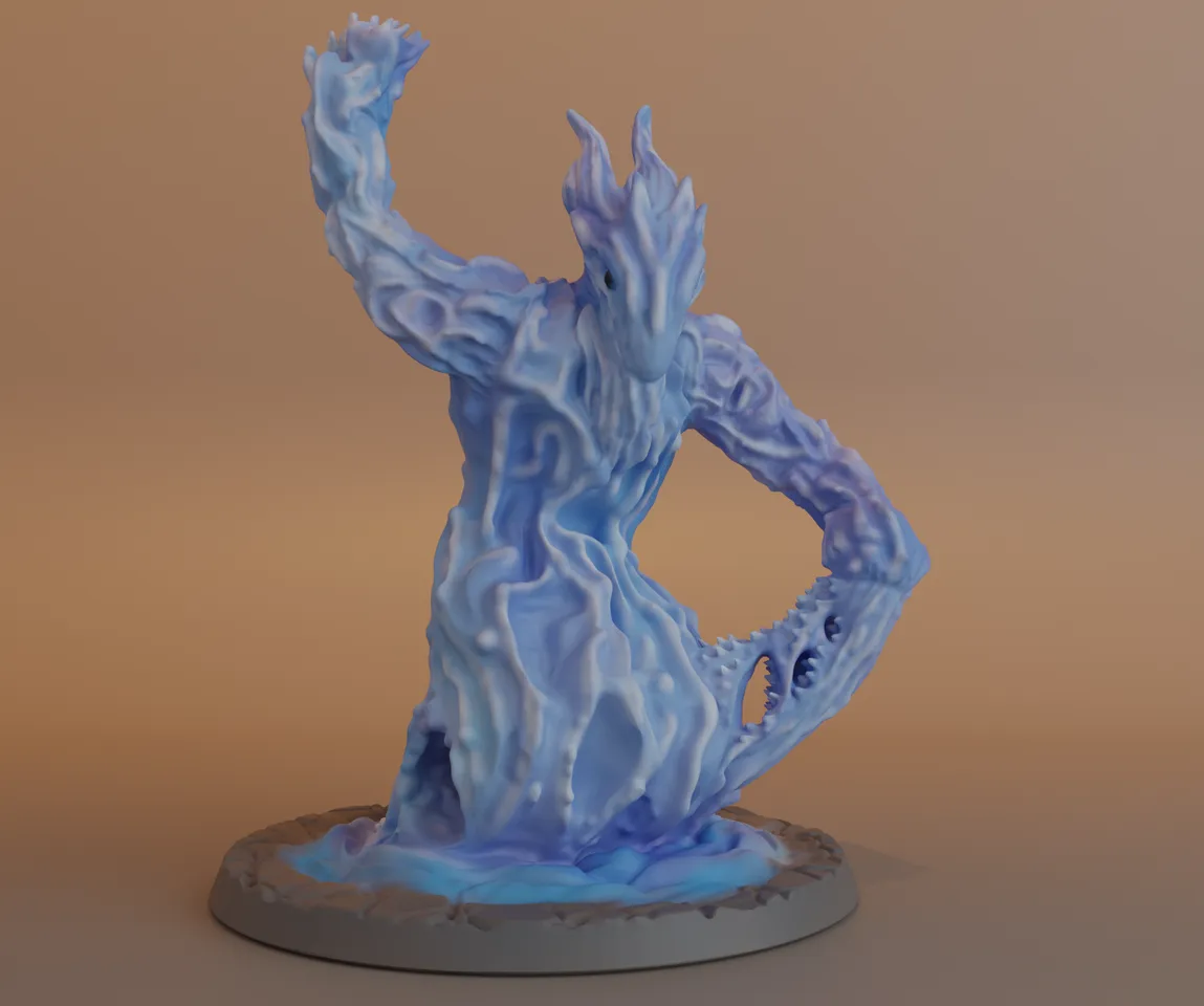 Water Elemental Dandd Dnd Atlantis Water Elemental Sea Creature 28mm