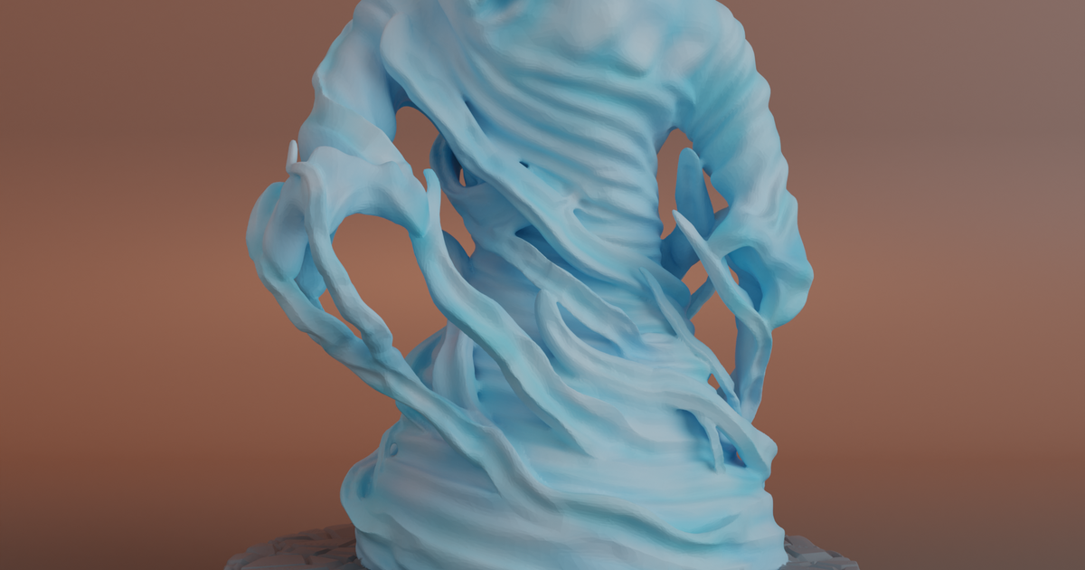 Air Elemental - D&D Miniature (Supportless/FDM Friendly) by Kelev ...