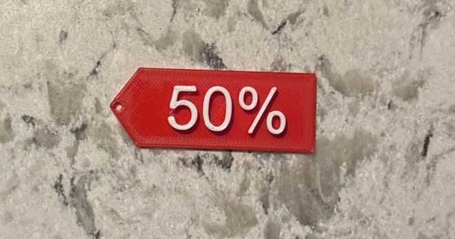 Discount Tag 50% by codemers | Download free STL model | Printables.com