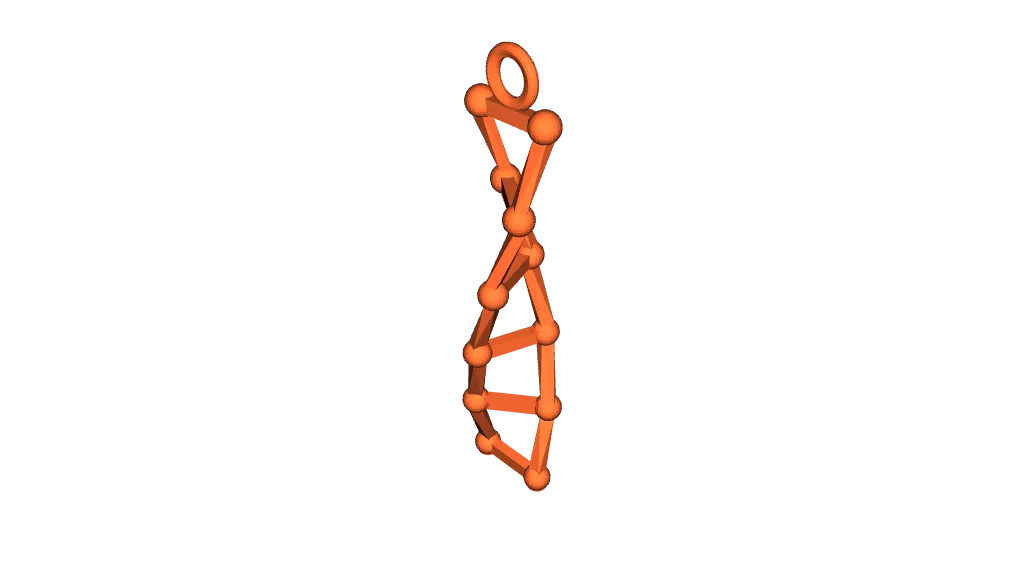 DNA Keyring by Bigboomprints | Download free STL model | Printables.com
