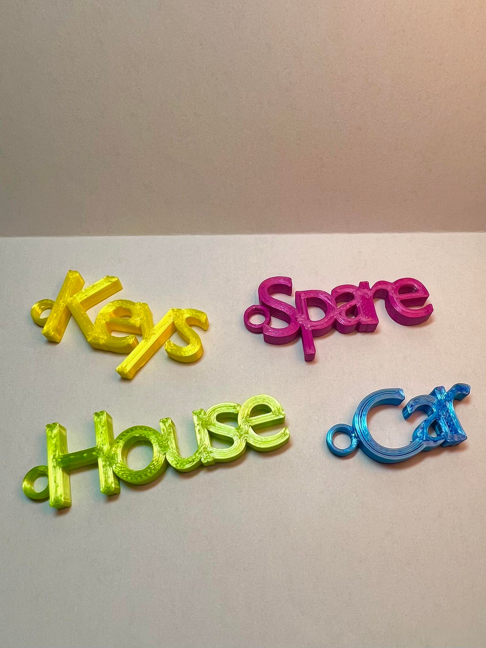 Word keyrings by Bigboomprints | Download free STL model | Printables.com