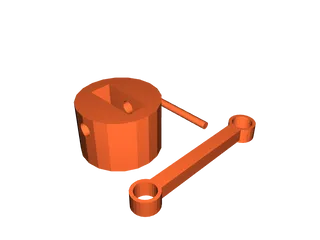 Piston Keychain by Yak 9 | Download free STL model | Printables.com