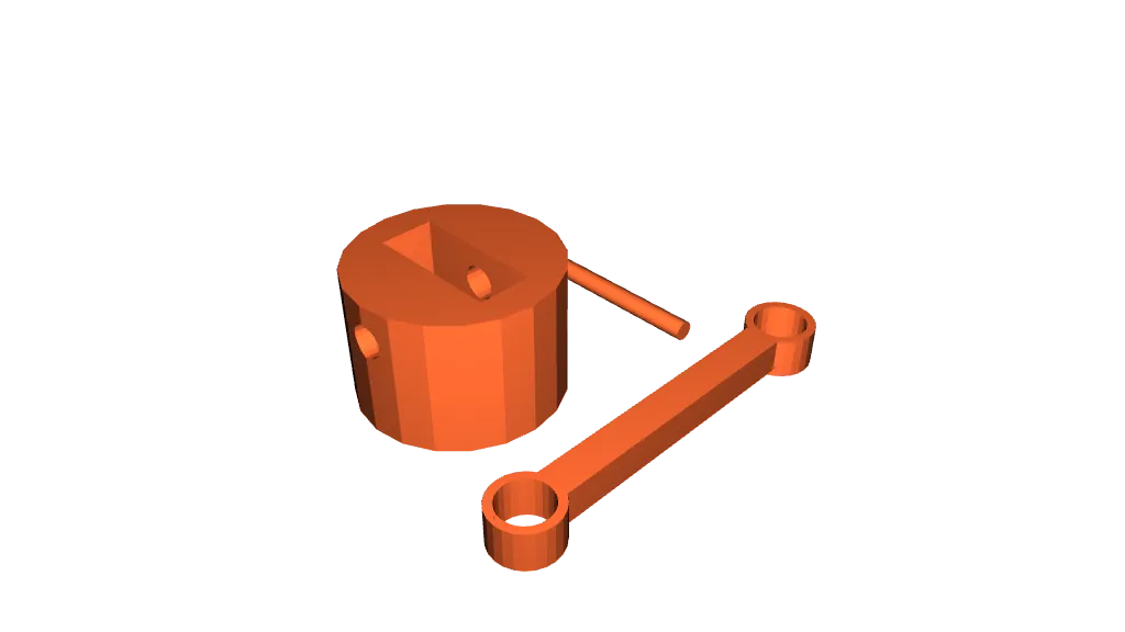 Piston Keychain by Yak 9 | Download free STL model | Printables.com