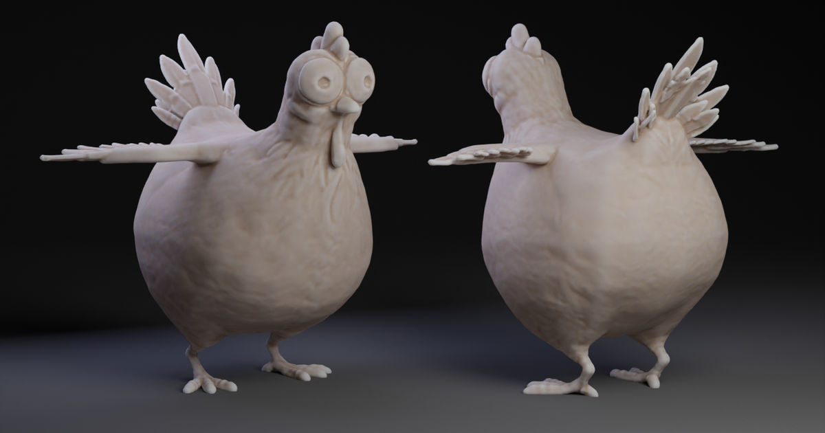 Pollo loco by Peter Farell | Download free STL model | Printables.com