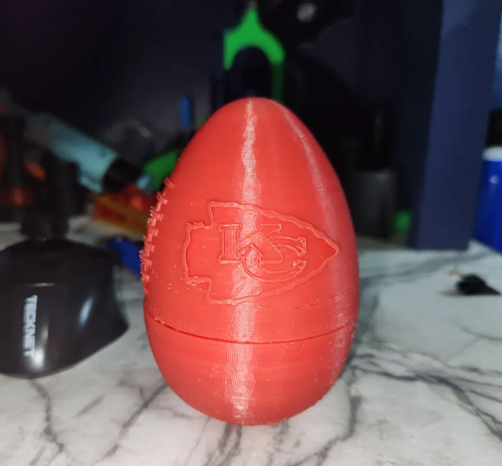 KC Chiefs Easter egg by cdoennig | Download free STL model | Printables.com