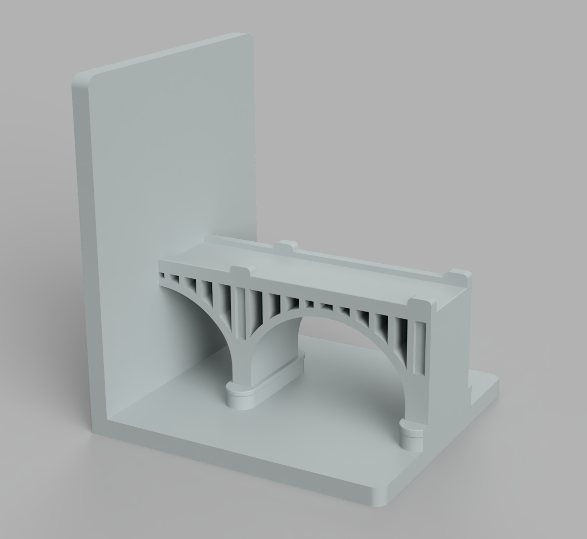 Arch Bridge Bookend by Windrose | Download free STL model | Printables.com