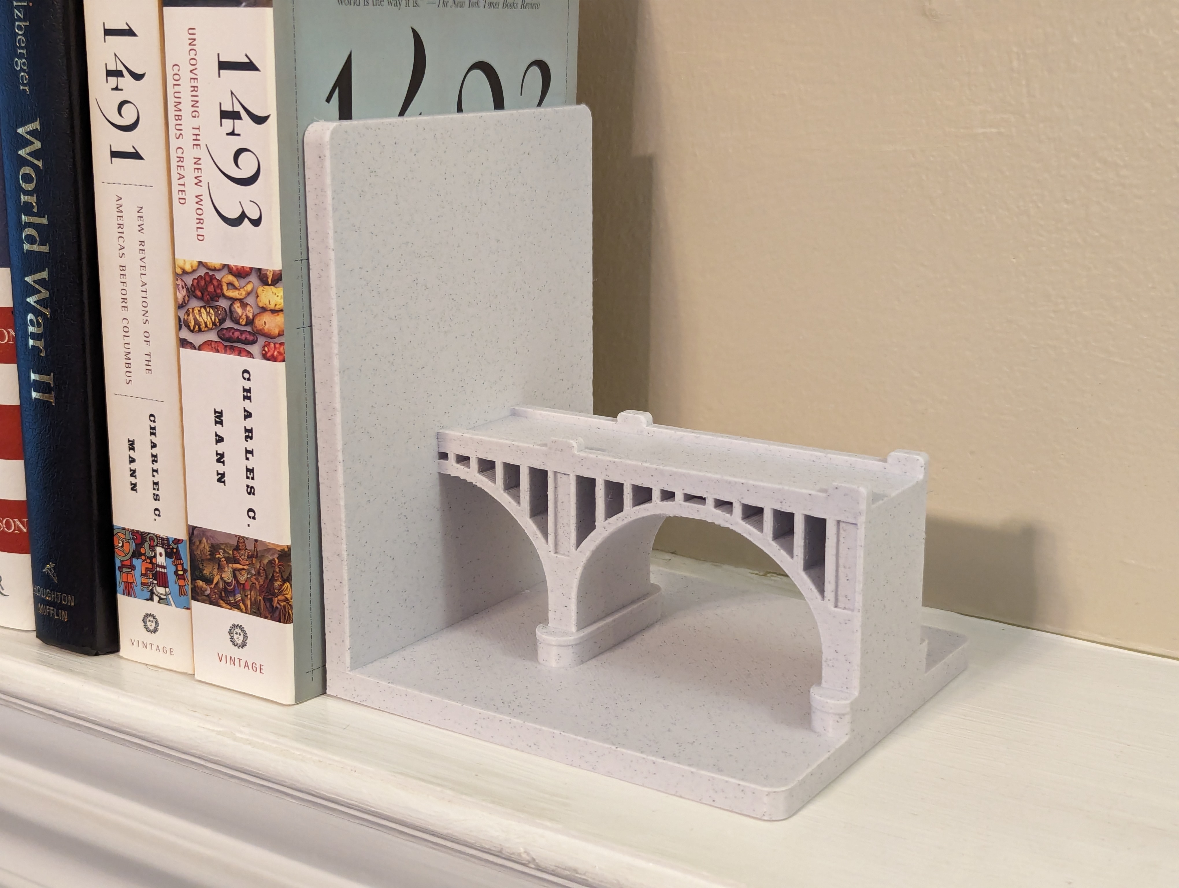 Arch Bridge Bookend by Windrose | Download free STL model | Printables.com