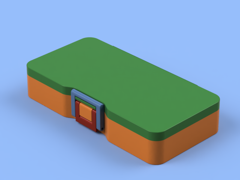 Box with hinged lid & clip close | Scharnierdeckelbox mit ...