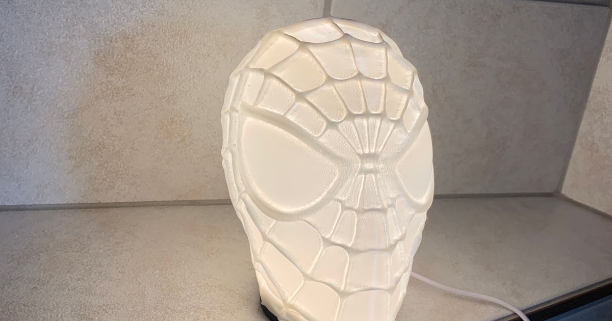 Spiderman Lamp for Bambu LED Lamp Kit-001 by C B | Download free STL ...