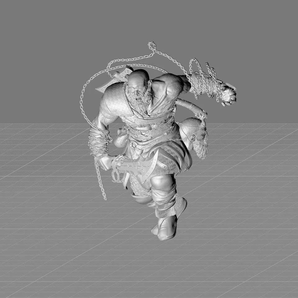 Kratos Statue God of War by Ibišević | Download free STL model ...