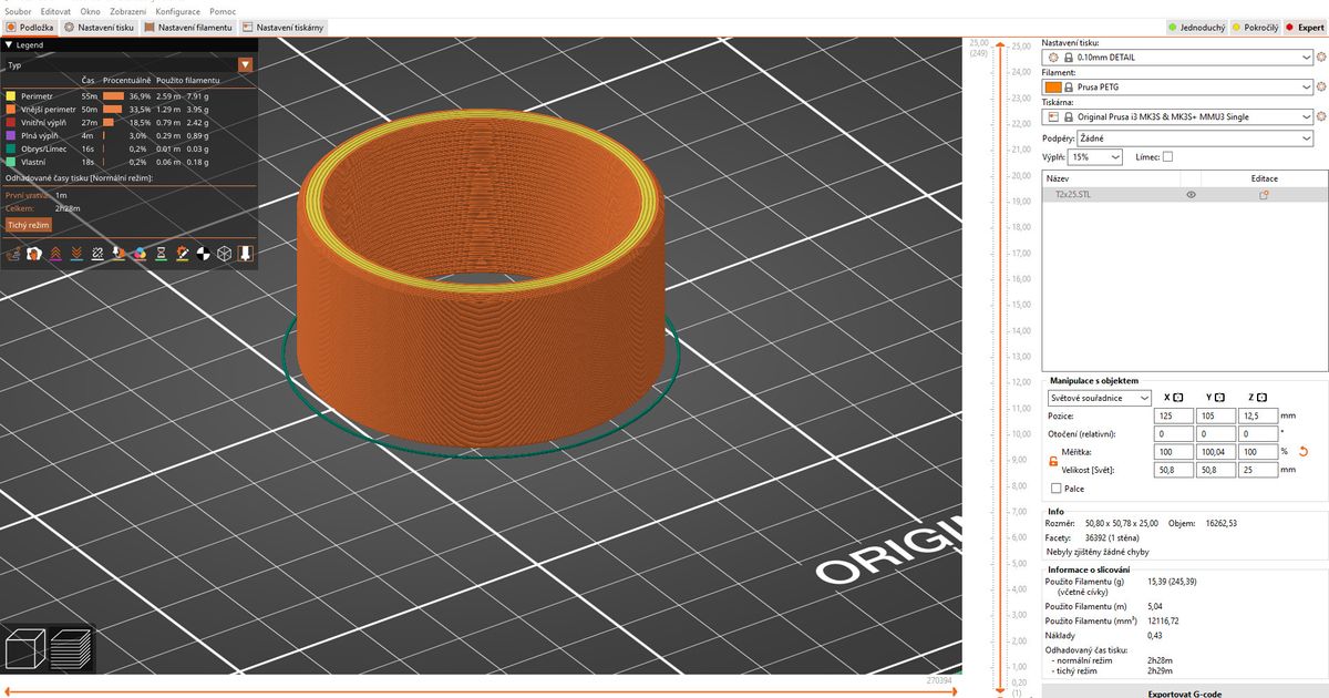 Extension tube T2 internal thread by DeeDee | Download free STL model ...