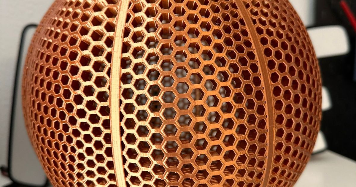 Wilson airless NBA Basketball by pickles22 | Download free STL model ...