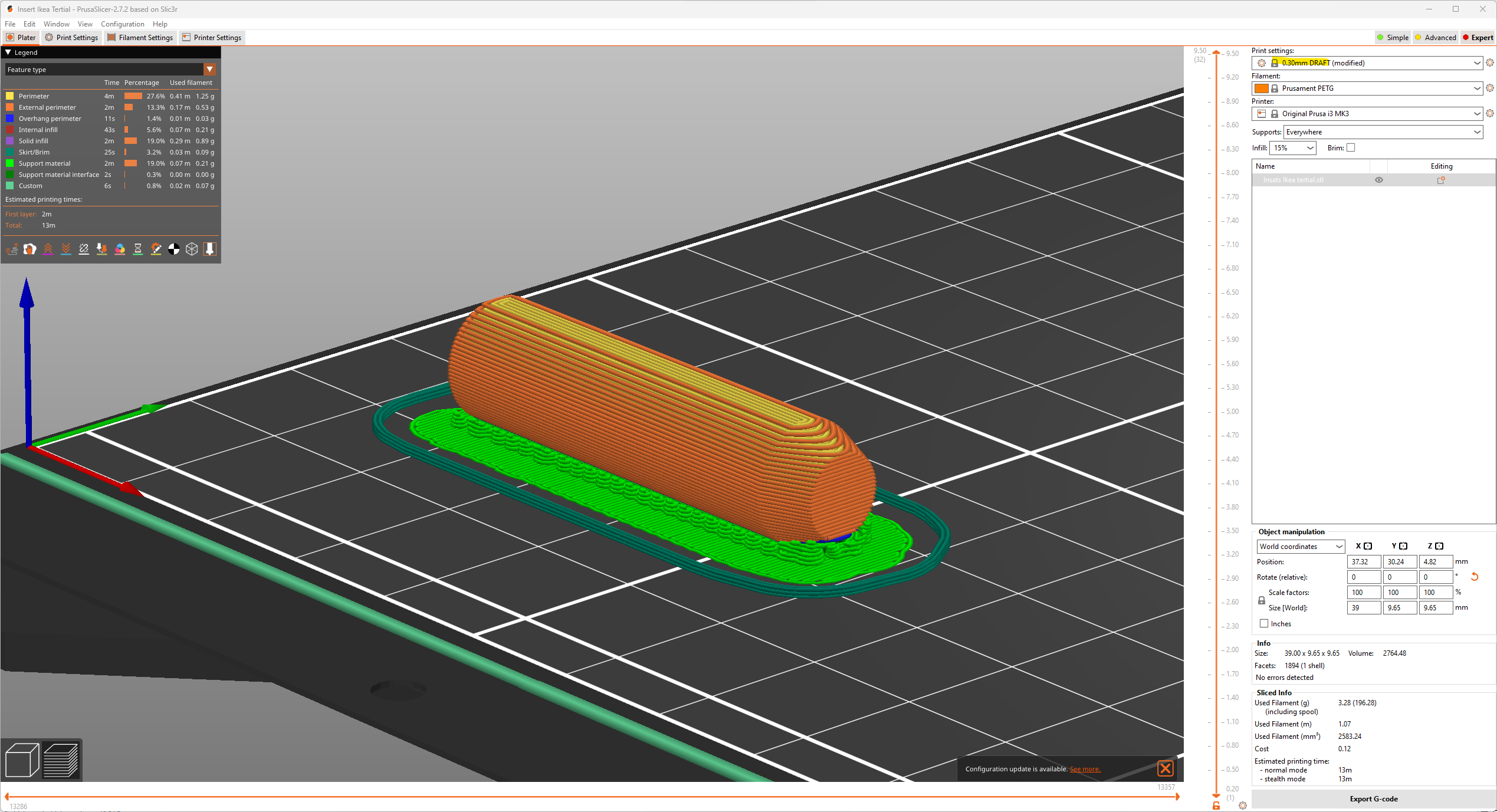 IKEA Tertial Bottom Steel Tube Strengthening Insert by Maker´s Design ...