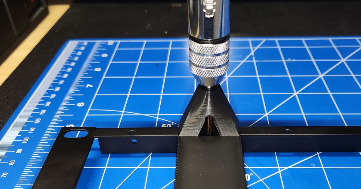 Tap guide for DAP 2U MP-1 bracket by mhwlng | Download free STL model ...