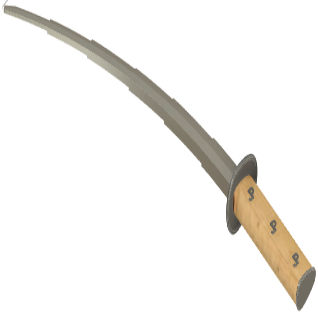 Collapsing Katana curved (Print in Place) by JPN_FI | Download free STL ...
