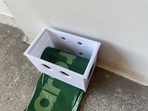 Dog-Poop Bag Dispenser - Wall or Pole Mount by XL3 | Download free STL ...