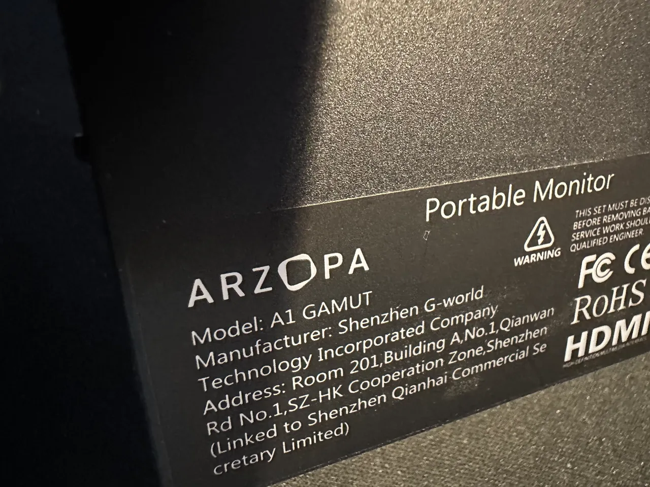 Arzopa A1 GAMUT Monitor - VESA Adaptor by Cyril | Download free STL ...