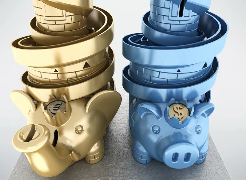 Piggy bank with coin slides "PIG" & "ELEPHANT" - collection! von TOMx3D ...