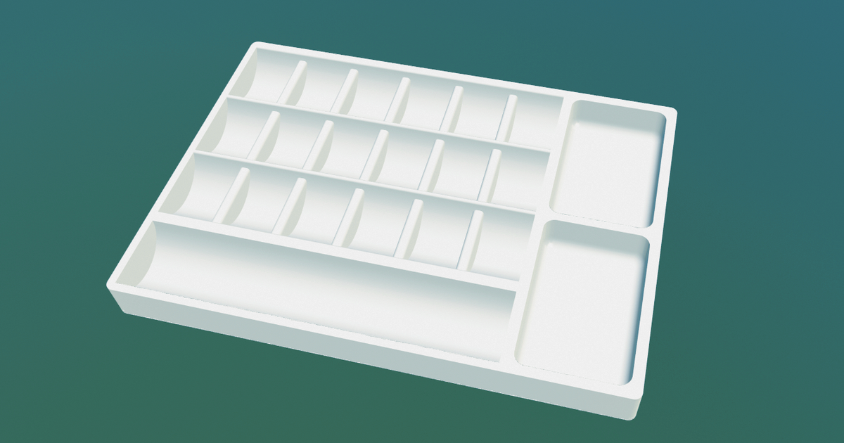 Sewing spool container insert (130mm x 92mm) by Julius | Download free ...