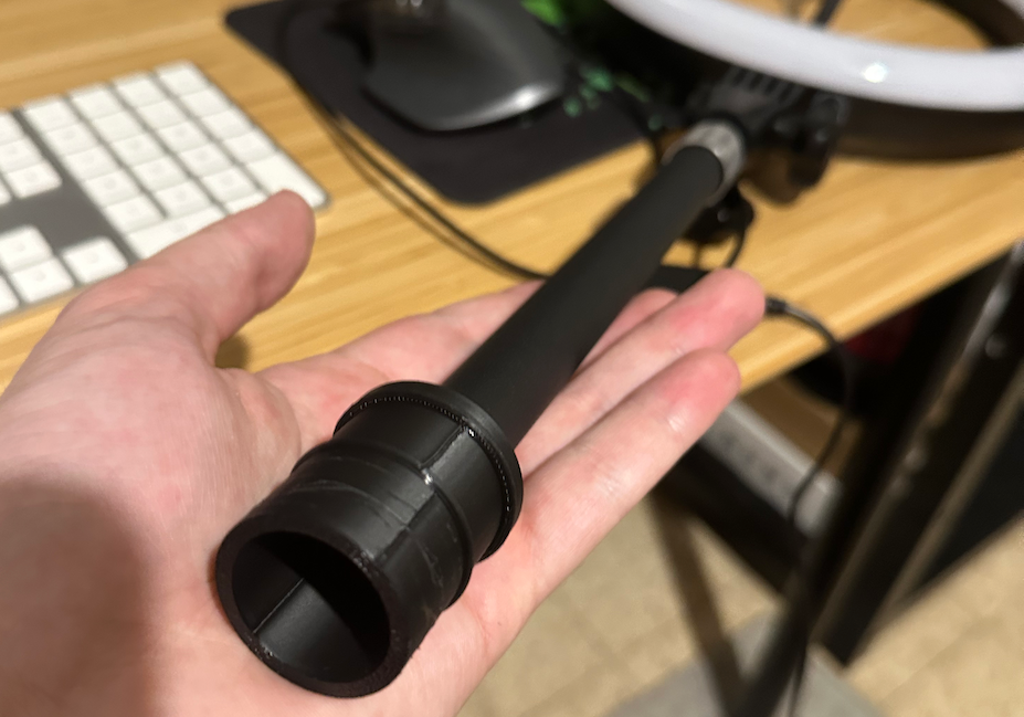 Ring Light Mount for Monitor Arm by oztamir | Download free STL model ...