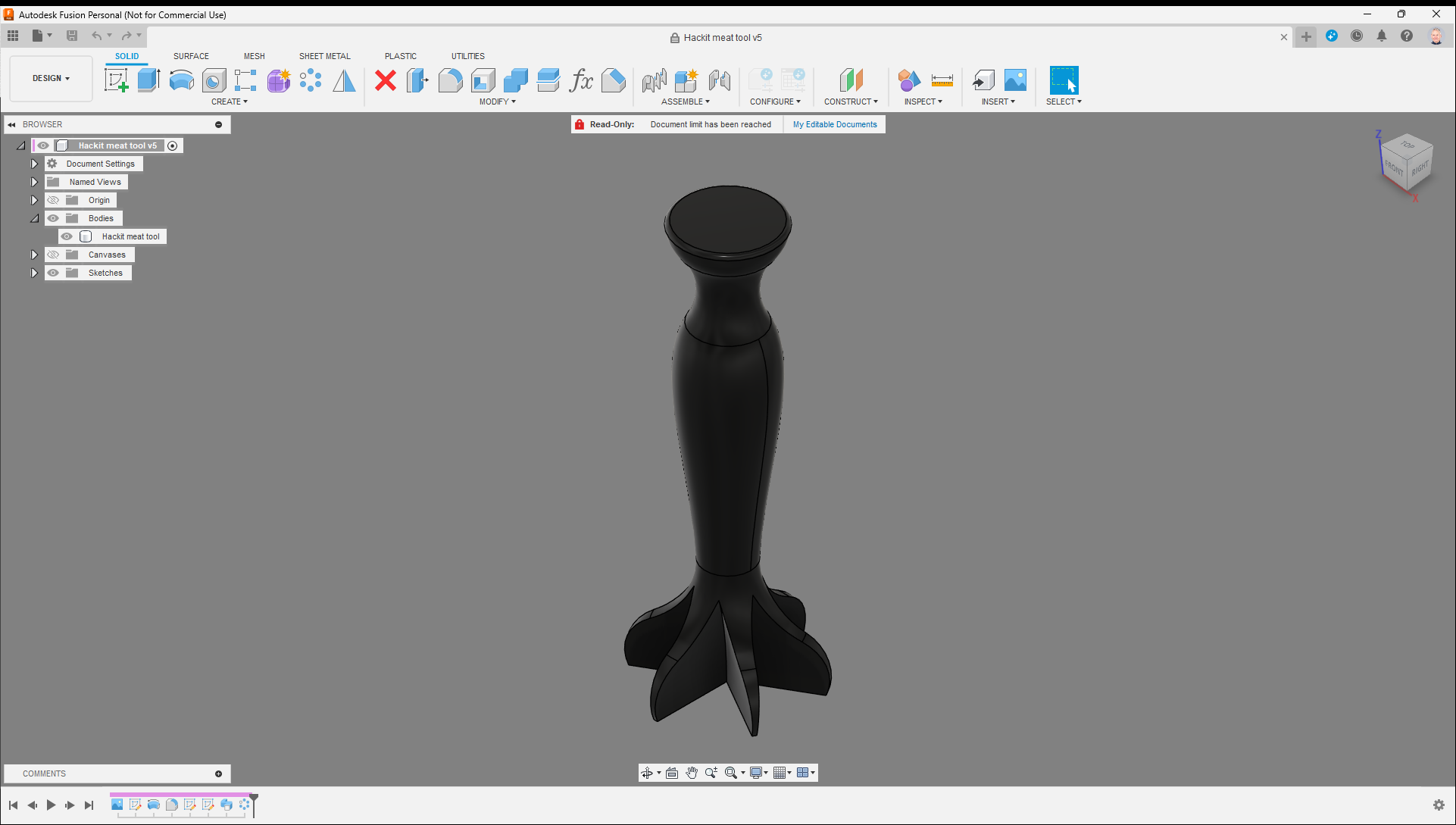 Hackit Make minced meat tool by Roy Berntsen | Download free STL model ...