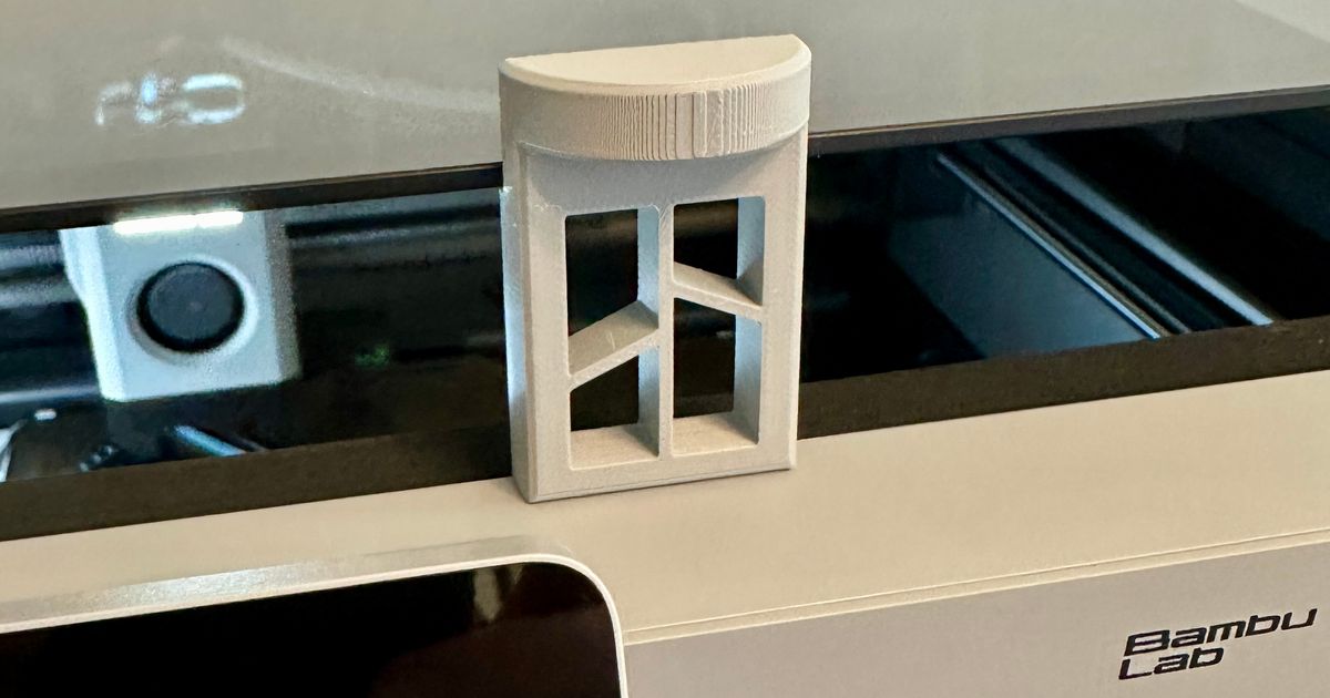 Bambu Labs Lid Prop / Riser with Backstop P1 / X1 by Long Dog Workshop ...