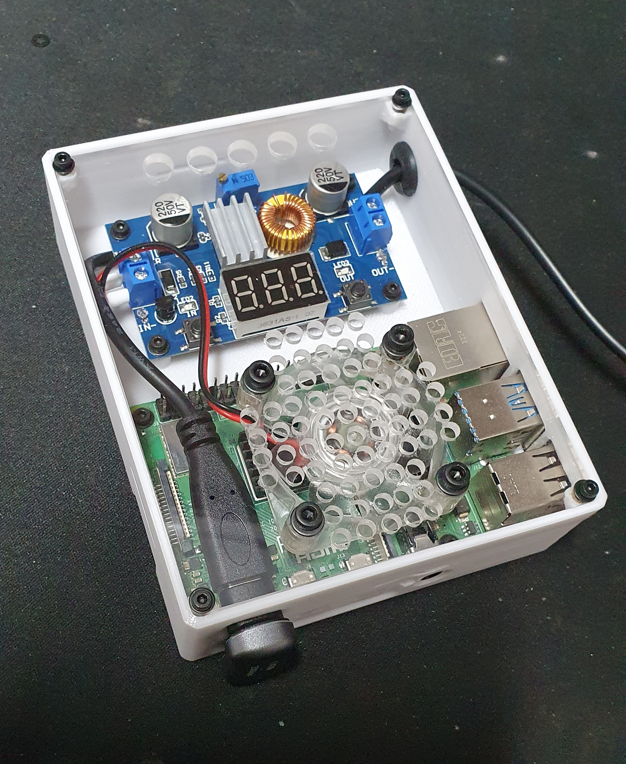 Raspberry Pi Case With Buck Converter by Ryan Minshall | Download free ...