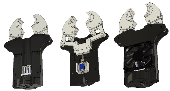 Two fingers robotic gripper simple low cost design by CannaCreator ...