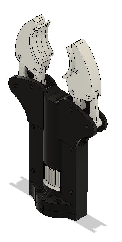 Two fingers robotic gripper simple low cost design by CannaCreator ...
