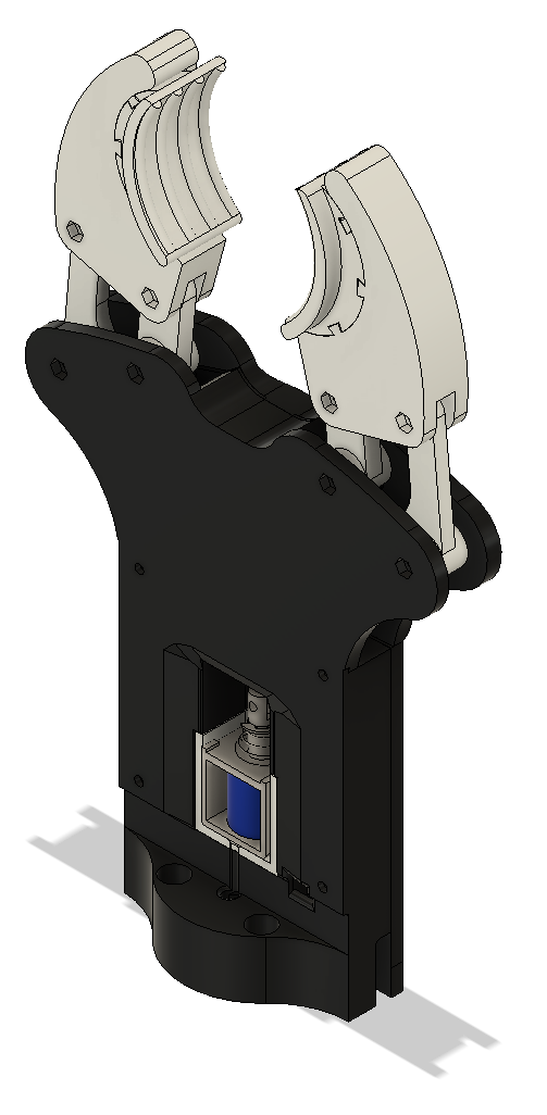 Two fingers robotic gripper simple low cost design by CannaCreator ...