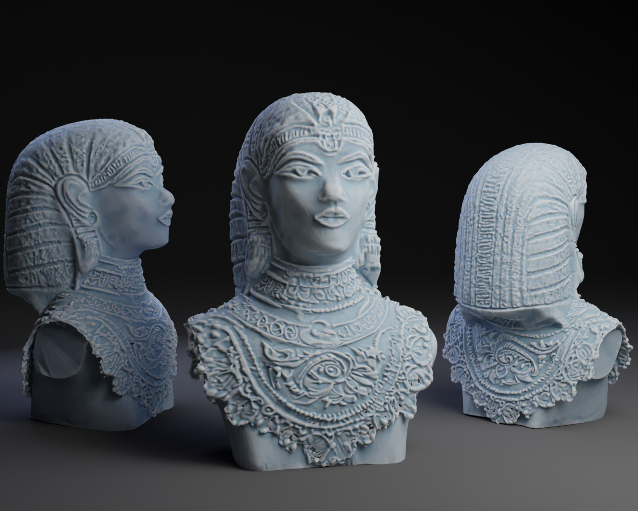 Egyptian Prince Bust by Peter Farell | Download free STL model ...