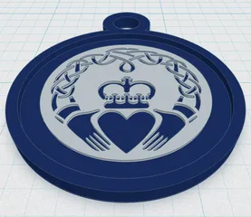 Claddagh Keytag 4 by Peter Ennist | Download free STL model ...